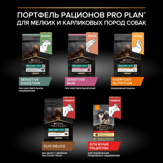 PRO PLAN Duo Delice с говядиной для собак мелких и карликовых пород